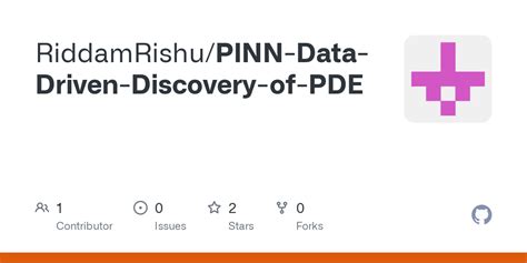 Github Riddamrishupinn Data Driven Discovery Of Pde