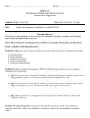 HW 06 2021F 1 Pdf Name Section MEEN 260 Introduction To Engineering Experimentation