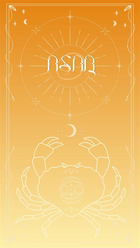 ราศีกรกฎ Wallpaper 12 ราศี ในปี 2025 ราศีกรกฎ วอลเปเปอร์การ์ตูนน่ารัก ลายเส้นดูเดิ้ล