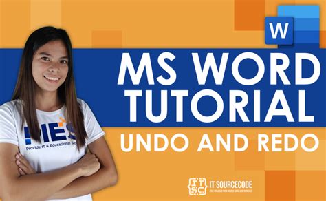 Undo In Ms Word How To Undo And Redo In Ms Word