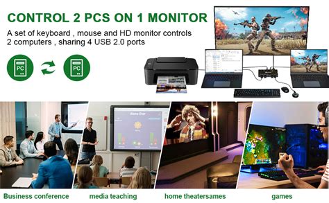 Usb C Kvm Switch 4k 60hz Mleeda Usb C Switch For 2 Computers Share 1 Monitor And 4 Usb Devices