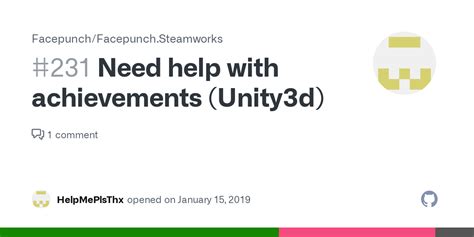 Need Help With Achievements Unity3d · Issue 231 · Facepunchfacepunchsteamworks · Github