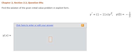 Solved Chapter 2 Section 22 Question 09a Find The