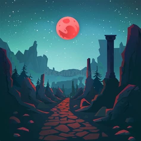 2d Game Plot Illustration Design In Vector Style Stock Image Image Of