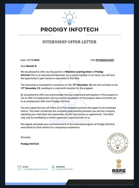 Prodigyinfotech Internshipjourney Techenthusiast Naveen D