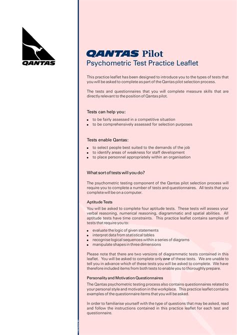 Pdf Qantas Pilot Psychometric Test Practice Leaflet Dokumen Tips