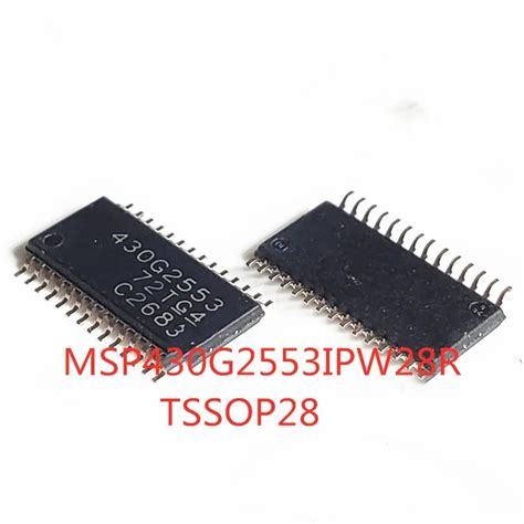 10pcslot 100 Quality 430g2553 Msp430g2553ipw28r Msp430g2553 Tssop 28