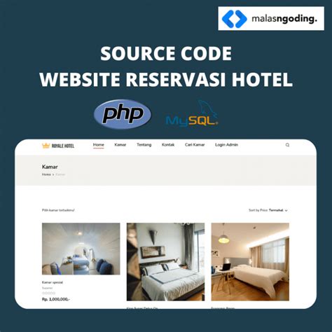 Source Code Website Reservasi Kamar Hotel Dengan Php Dan Mysqli Malas Ngoding