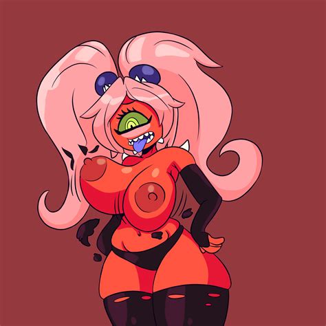 Rule 34 Big Ass Big Breasts Blue Tongue Cacodemon Cacodemon Doom