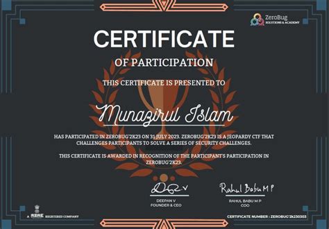 Munazirul Islam On Linkedin 3rd Ctf Cybesecurity Zerobug Connections
