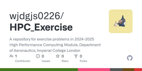Github Wjdgjs0226hpcexercise A Repository For Exercise Problems In 2024 2025 High