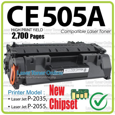 Compatible Laser Toner Ce505x Ce 05x 505x 505a Hp05x Laserjet P2050