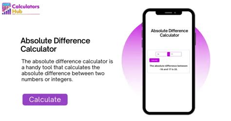 Absolute Difference Calculator Fast And Accurate