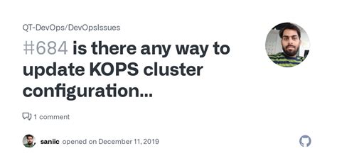 is there any way to update kops cluster configuration details tagging through terraform