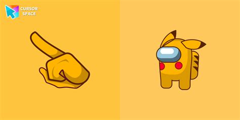 Custom Cursor Cute Cursor Among Us Pokemon Character For Chrome Cursor Space