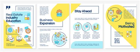 Industrie Spécifique éducation Bleu Et Jaune Brochure Modèle Brochure