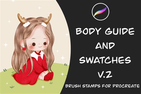 Chibi Body Guide Stamp Fpr Procreate Graphic By Buddy Blue · Creative