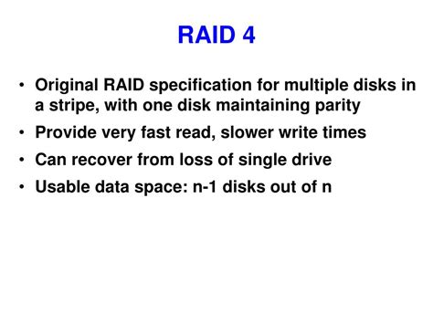 Ppt Raid Redundant Array Of Inexpensive Disks Powerpoint