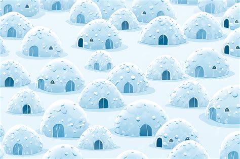 Premium Ai Image New Year Christmas Snow Igloo Pattern Background