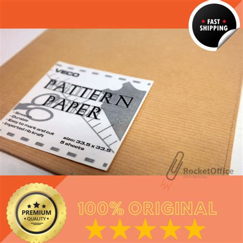 Kraft Pattern Paper For Sewing And Fashion Design 5 Sheets Pack Lazada Ph
