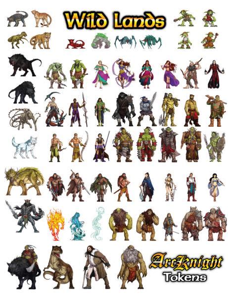 Flat Plastic Miniatures Wildlands Perfect