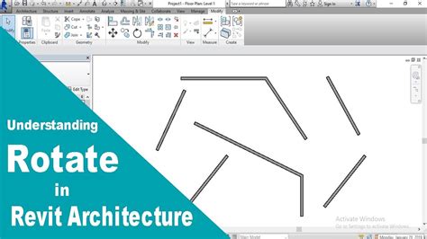 How To Rotate In Revit Understanding Rotate Tool In Revit Learn Revit Architecture Mastering