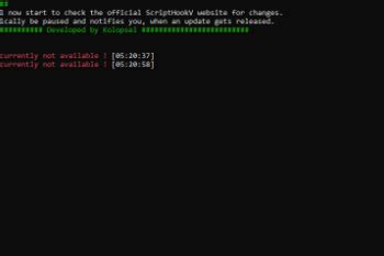 CheckForUpdate ScriptHookV Edition GTA5 Mods Com
