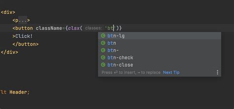 WebStorm 2021 2 EAP 6 Support For Classnames And Clsx Libraries The