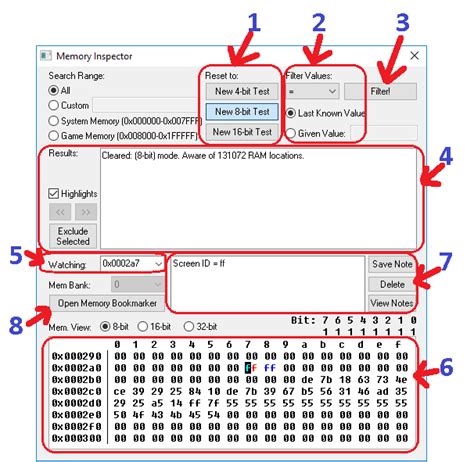 Memory Inspector Overview Es Retroachievementsdocs Github Wiki