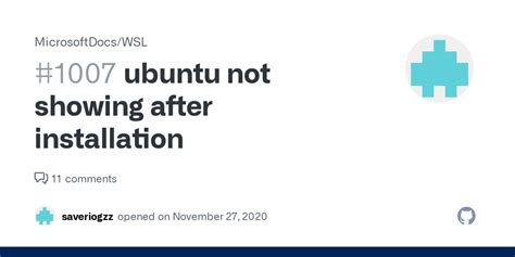 ubuntu not showing after installation · issue 1007 · microsoftdocs wsl