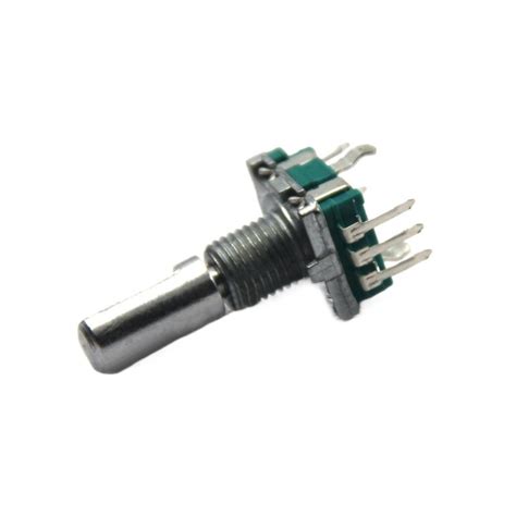 Ec11旋轉編碼器 編碼開關音響數字電位器 帶開關 五腳柄長20mm 旋轉編碼器ec11 蝦皮購物