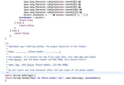 solved public class contact add private instance variables