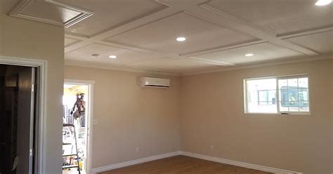 Faux Coffered Ceiling Paneled Ceiling Album On Imgur