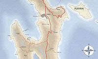 Map Of Cres Island Of Cres Croatia