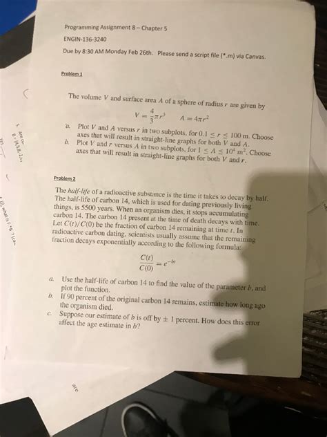 Solved Programming Assignment 8 Chapter 5 Engin 136 3240