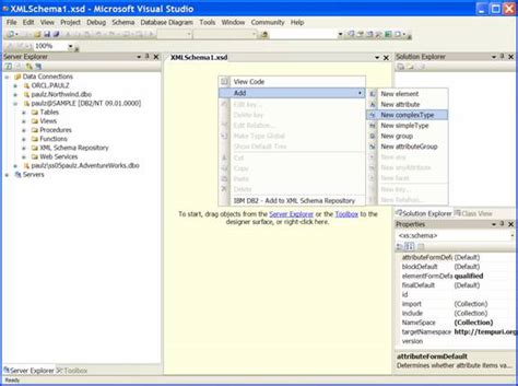 an xml schema definition xsd editor and stronglytyped
