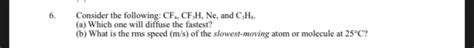 Solved Consider The Following Cf4 Cf3h Ne ﻿and C3h8 A