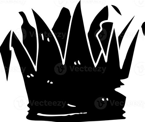 Line Drawing Cartoon Christmas Cracker Hat Solid Black Icon 41858874 Png