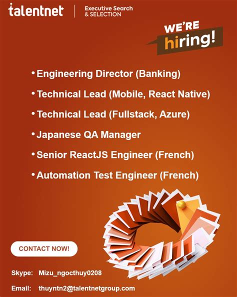 Mizu Ngọc Thủy On Linkedin Itengineer Technicallead Engineeringdirector Frenchspeakingjobs