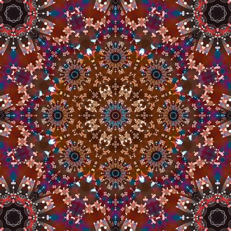 Premium Photo Seamless Square Pattern Texture Art Pattern Kaleidoscope