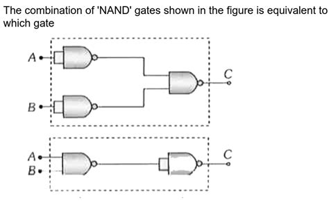 The Combination Of Gates Shown Below Yieldsa NAND Gate B OR Gatec