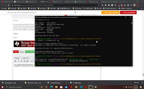 Msp432 Error Initializing Emulator Error 260 0x0 Code Composer