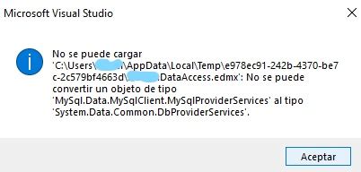 C EF Se Produjo Una Excepcion En El Inicializador De Tipo MyContext Stack Overflow En