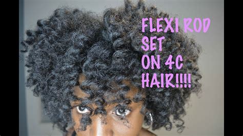Flexi Rod Tutorial On 4c Hair Youtube