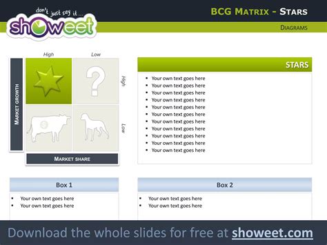 BCG Matrix Free Charts For PowerPoint PPT