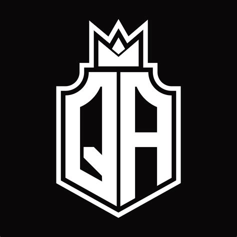 QA Logo Monogram Design Template Vector Art At Vecteezy