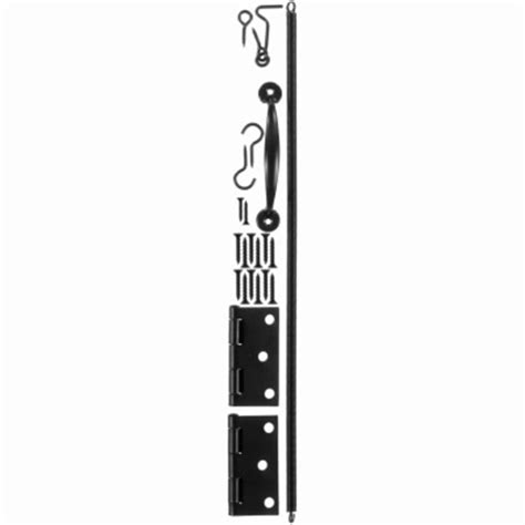 Wood Screen Door Hardware Set Black