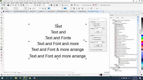 Corel Draw Tips And Tricks Free Macros And More Part 5b Arrange Text Youtube