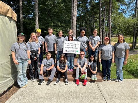 4 H Forestry Teams Place 2nd At District Forestry Contest Uga