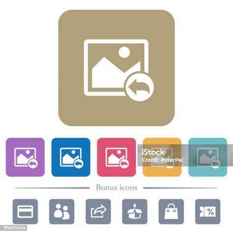 Ilustración De Deshacer Cambios De Imagen Plana Iconos En Fondos